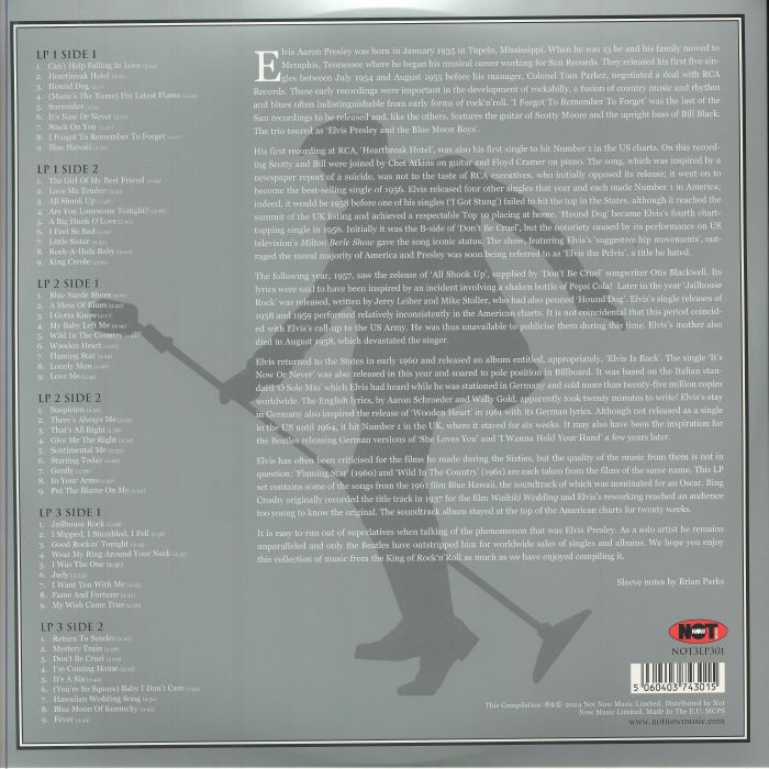 Elvis PRESLEY - Platinum Collection (Special Edition) Vinyl at Juno ...