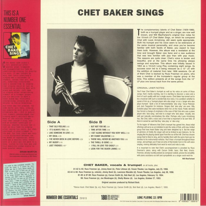 Chet BAKER - Sings (reissue) Vinyl at Juno Records.
