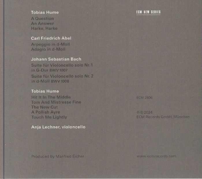 Anja LECHNER - Bach/Abel/Hume CD at Juno Records.