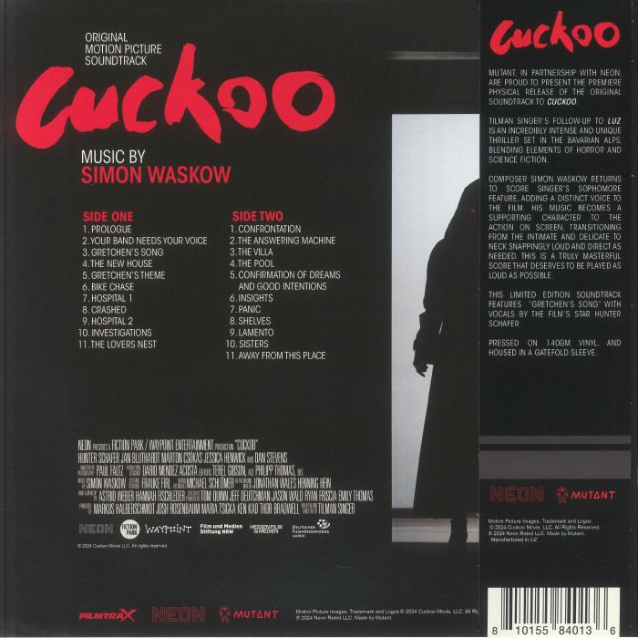 Simon WASKOW - Cuckoo (Soundtrack) Vinyl at Juno Records.