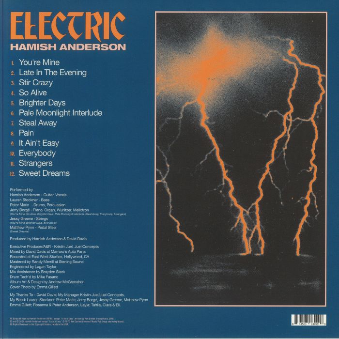 Hamish ANDERSON - Electric Vinyl at Juno Records.