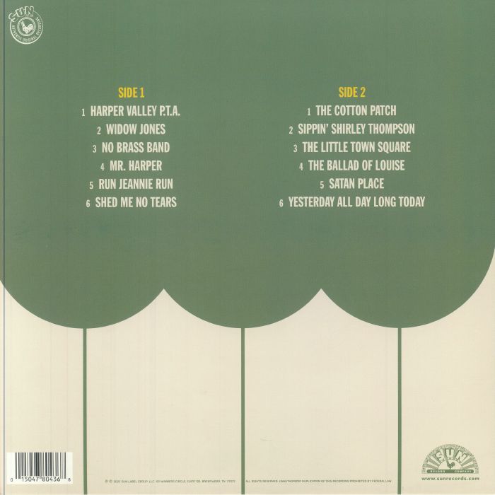 Jeannie C REILLY - Harper Valley PTA (mono) (remastered) Vinyl at Juno ...