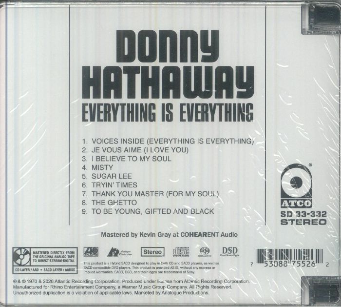 Donny HATHAWAY - Everything Is Everything (remastered) CD at Juno Records.