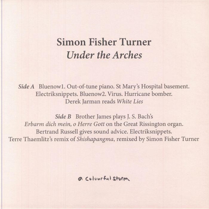 Simon FISHER TURNER - Under The Arches Vinyl at Juno Records.