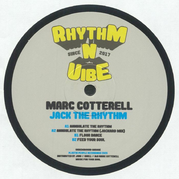 Marc COTTERELL - Jack The Rhythm (inc Jackard mix) Vinyl at Juno Records.