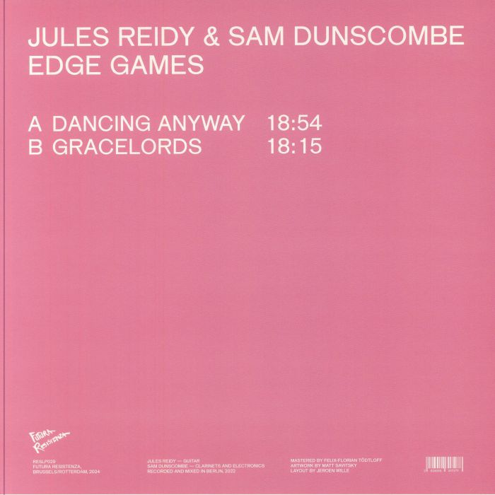 Jules REIDY/SAM DUNSCOMBE - Edge Games Vinyl at Juno Records.