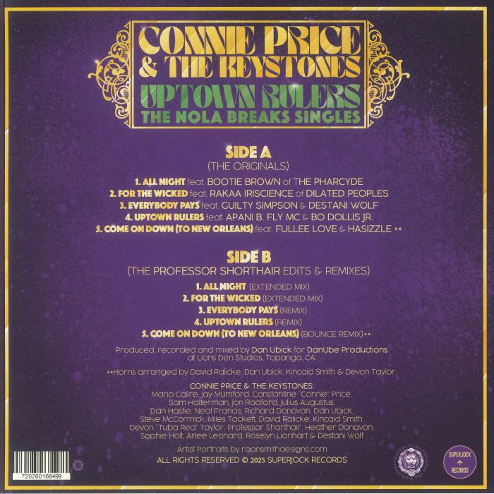 Connie PRICE & THE KEYSTONES - Uptown Rulers: The Nola Breaks Singles ...