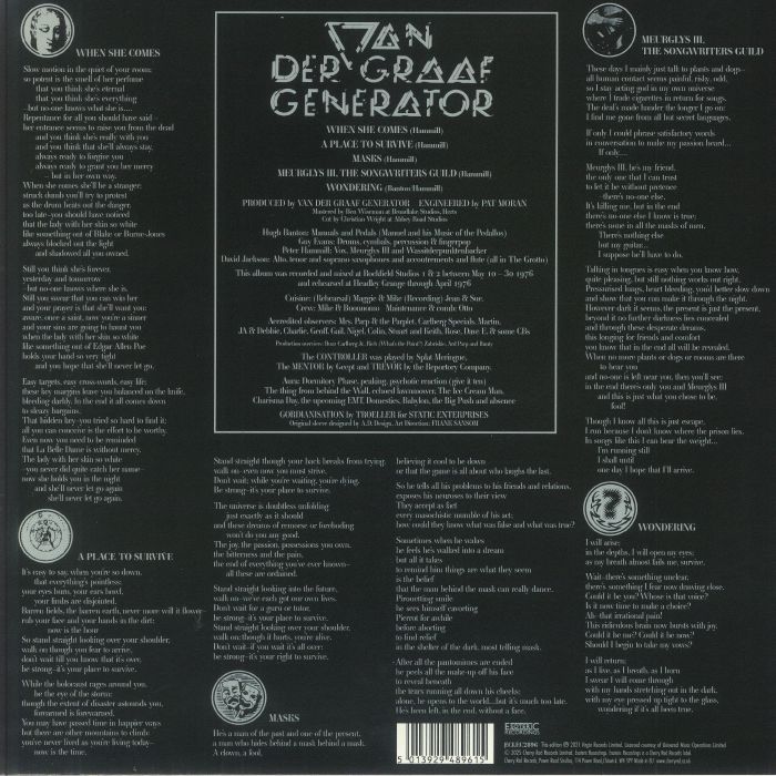 VAN DER GRAAF GENERATOR - World Record (remastered) Vinyl at Juno Records.
