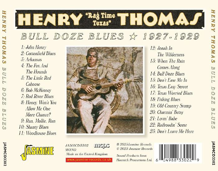 Henry Rag Time Texas THOMAS - Bull Doze Blues CD at Juno Records.