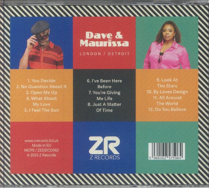 DAVE & MAURISSA - London/Detroit CD at Juno Records.
