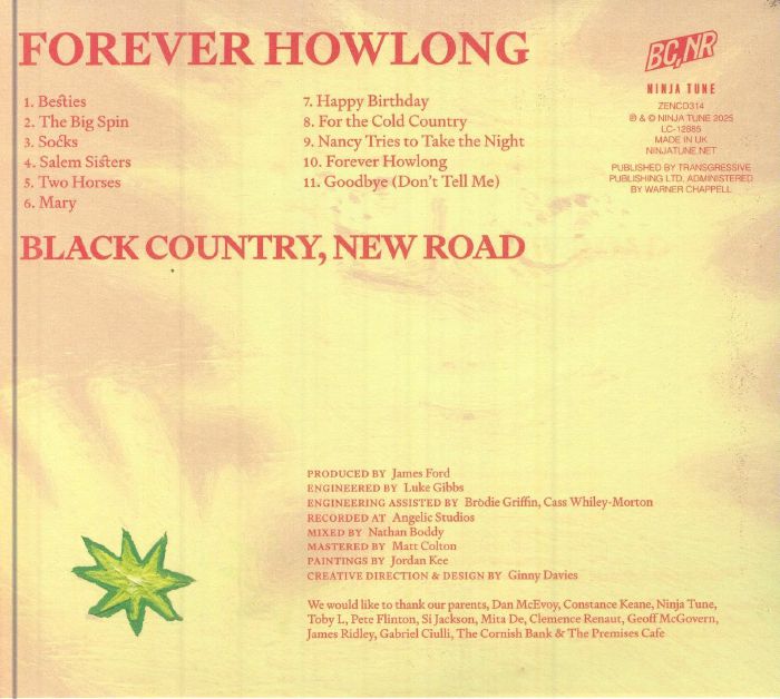 BLACK COUNTRY NEW ROAD - Forever Howlong CD at Juno Records.