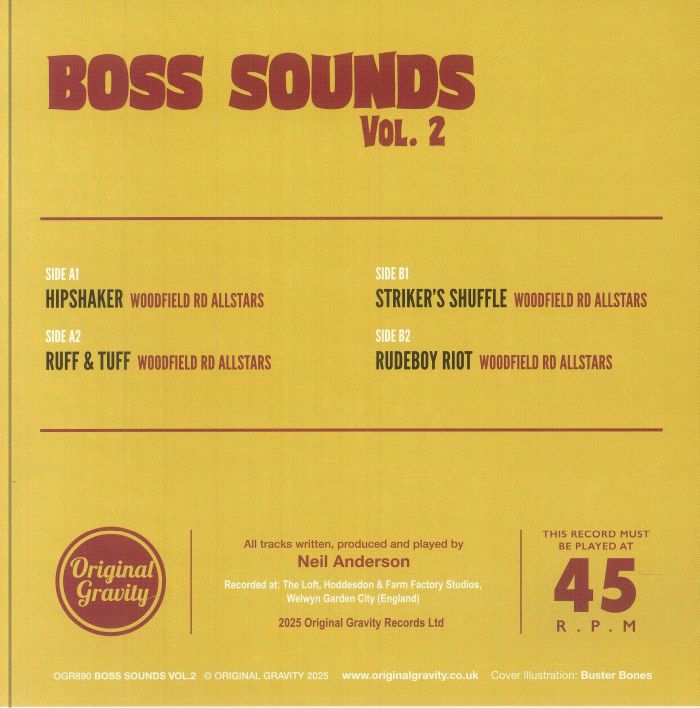 WOODFIELD RD ALLSTARS - Boss Sounds Vol 2 Vinyl at Juno Records.