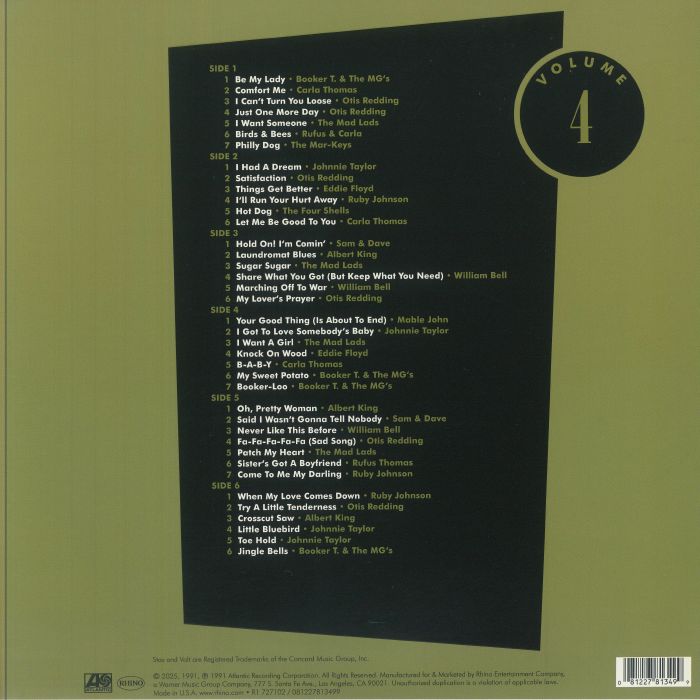 VARIOUS - Stax Volt Vol 4: The Complete Singles 1959-1968 Vinyl at Juno ...