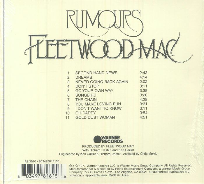 FLEETWOOD MAC - Rumours CD at Juno Records.
