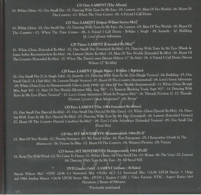 ULTRAVOX - Lament (Deluxe Edition) CD at Juno Records.