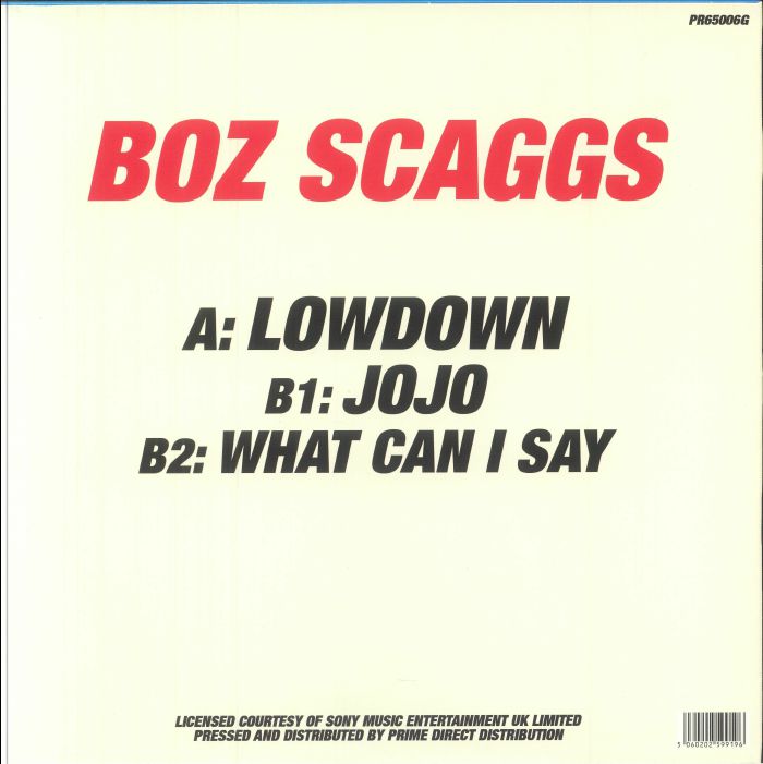 BOZ SCAGGS - Lowdown (reissue) Vinyl at Juno Records.
