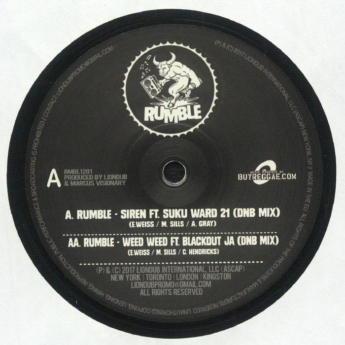 RUMBLE/SUKU WARD 21/BLACKOUT JA - Siren Vinyl at Juno Records.
