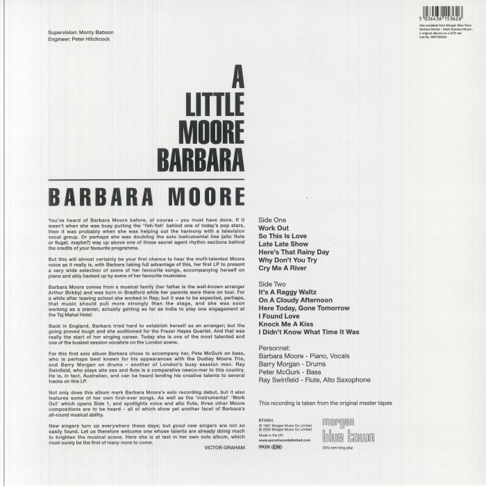 Barbara MOORE - A Little Moore Barbara (Record Store Day RSD 2025 ...