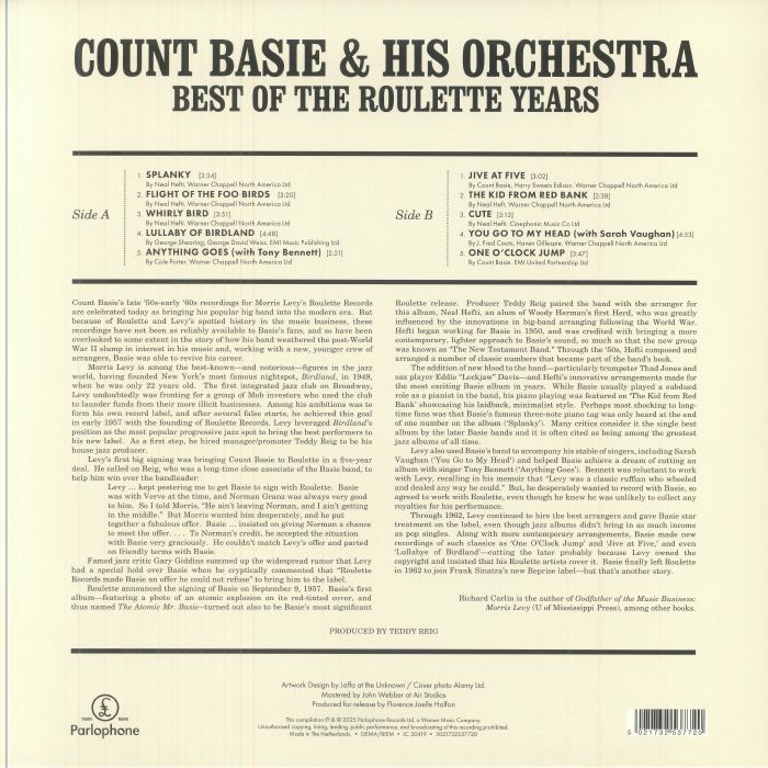 COUNT BASIE & HIS ORCHESTRA - Best Of The Roulette Years (Record Store Day RSD 2025) Vinyl at ...
