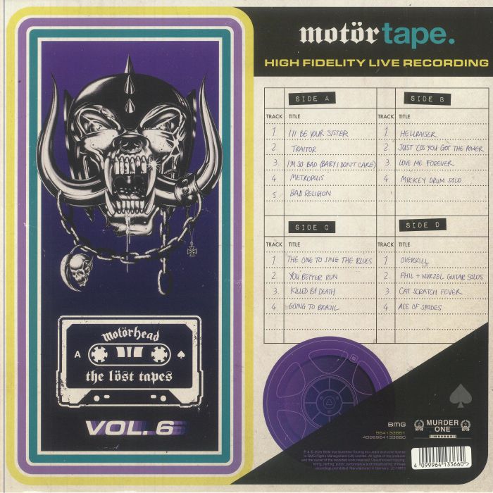 MOTORHEAD - The Lost Tapes Vol 6: Live In Berlin (Record Store Day RSD 2025) Vinyl at Juno Records.
