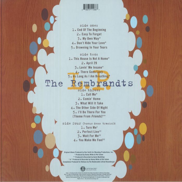 The REMBRANDTS - LP (Record Store Day RSD 2025) Vinyl at Juno Records.