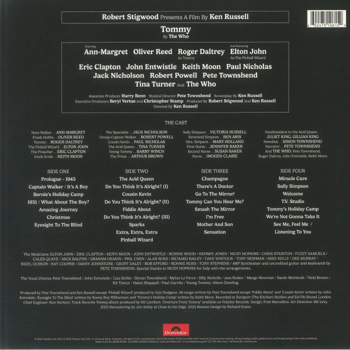 The WHO - Tommy (Soundtrack) (Record Store Day RSD 2025) Vinyl at Juno ...