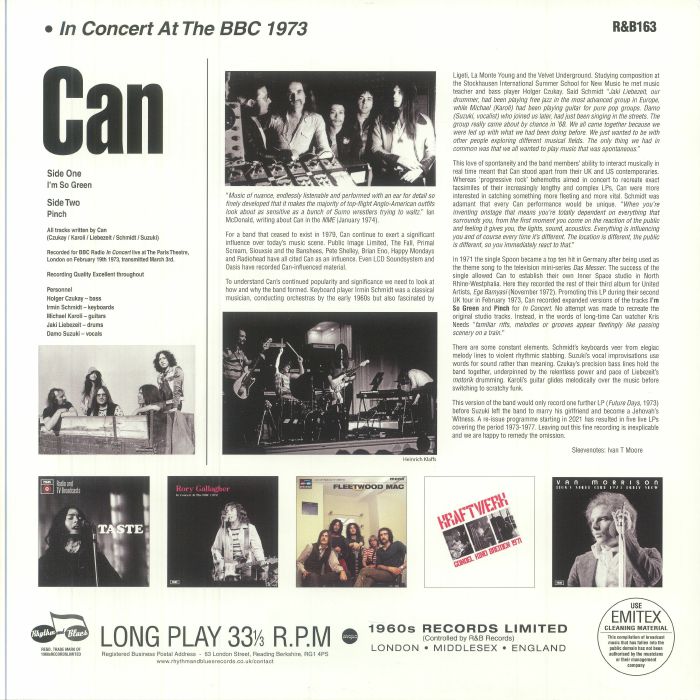 CAN - In Concert At The BBC 1973 Vinyl at Juno Records.