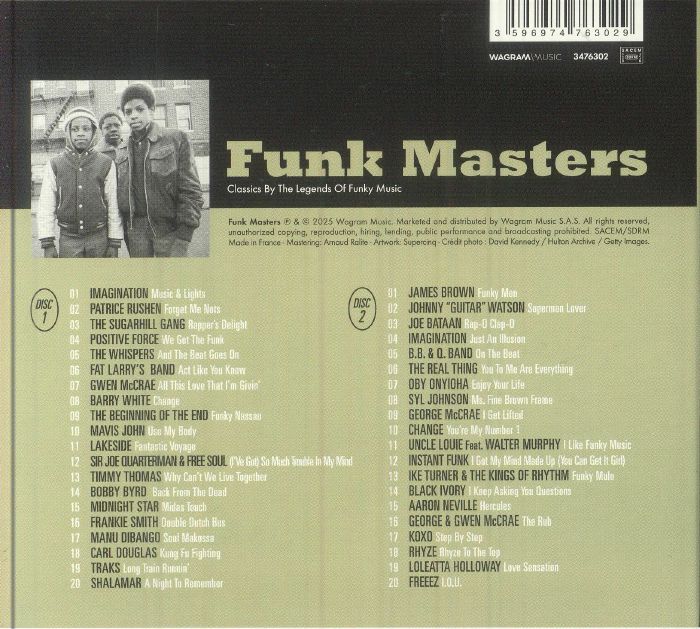VARIOUS - Funk Masters: Vintage Sounds CD at Juno Records.