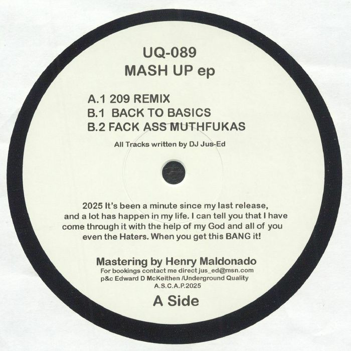 DJ JUS ED - Mash Up EP Vinyl at Juno Records.