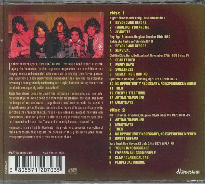 YES - Live Collection 1968-1971 CD at Juno Records.