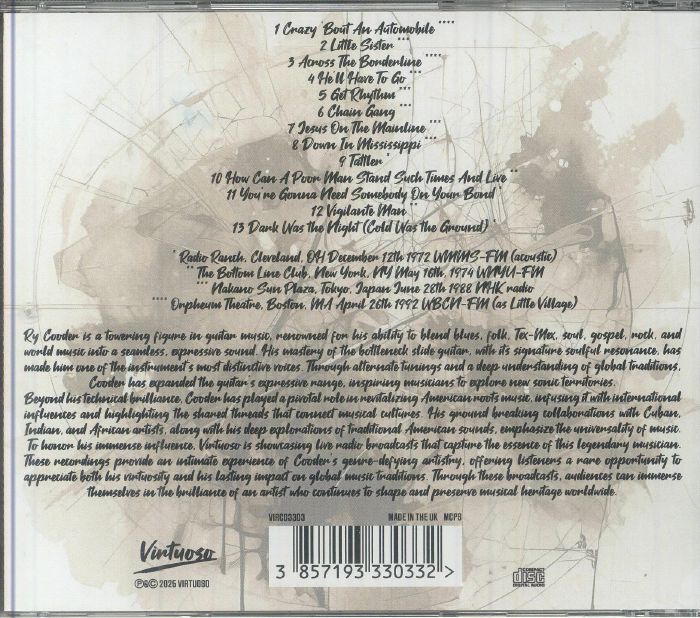 Ry COODER - Guitar Virtuoso: Live Broadcast Collection CD at Juno Records.