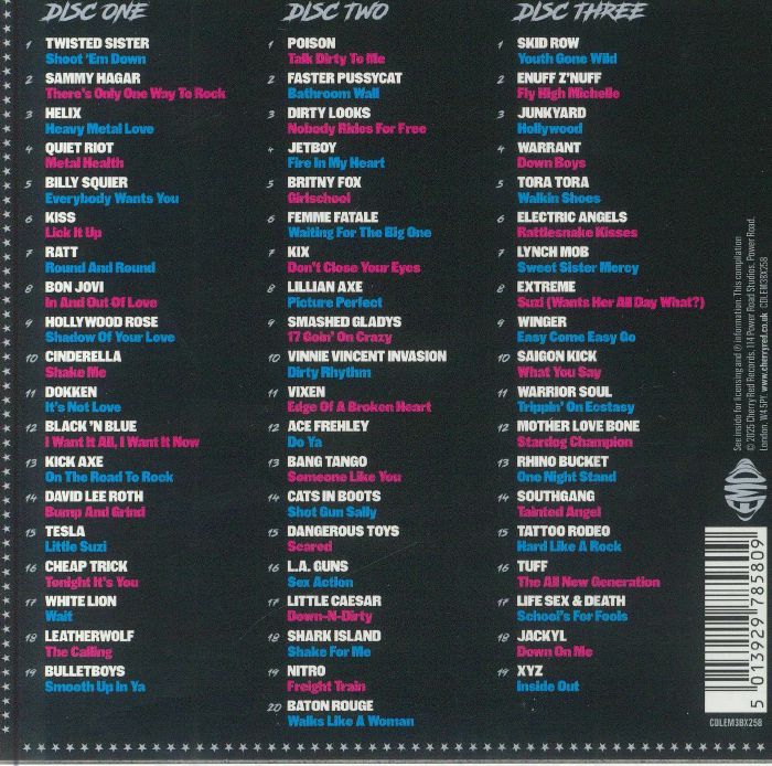 Various Young Wild A Decade Of American Glam Metal 1982 1992 Cd At
