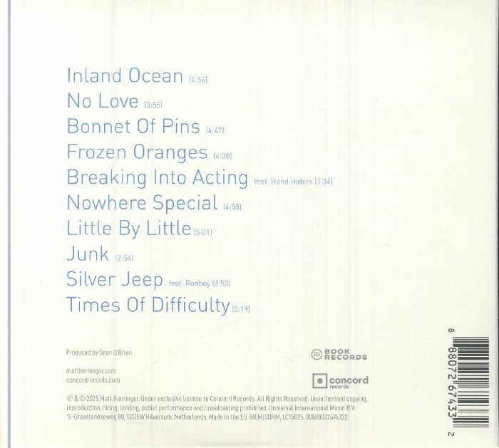 Matt BERNINGER - Get Sunk CD at Juno Records.