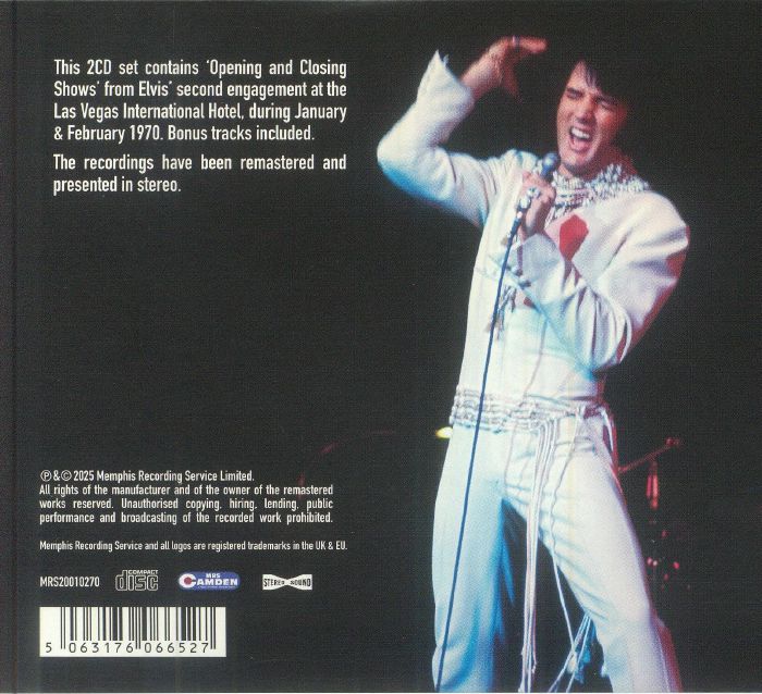 Elvis PRESLEY - Las Vegas: January Thru February 1970 CD at Juno Records.