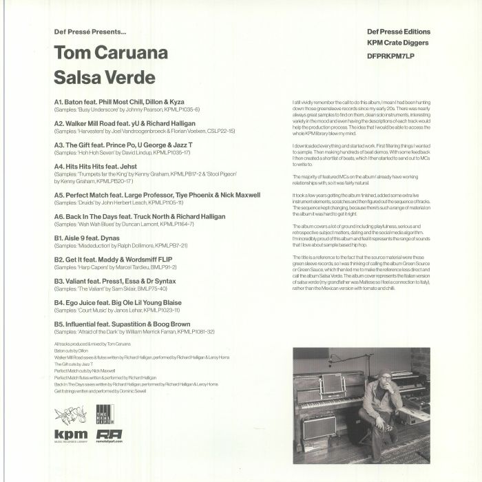 Tom CARUANA - Salsa Verde Vinyl at Juno Records.