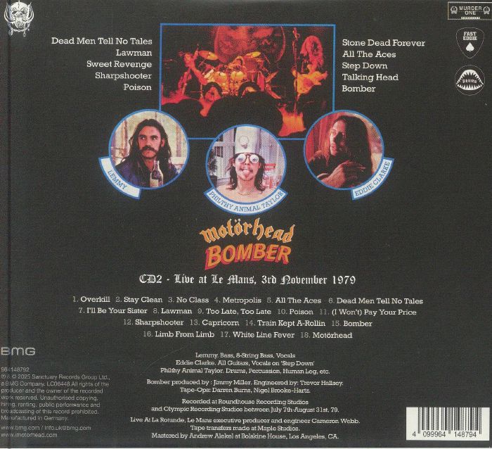 MOTORHEAD - Bomber (Deluxe Edition) (remastered) CD at Juno Records.