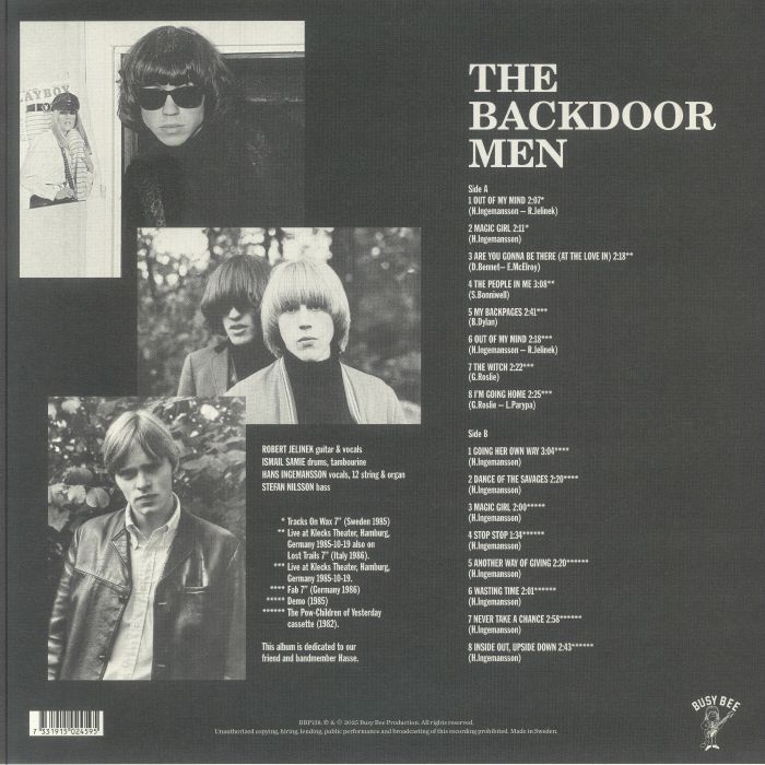 The BACKDOOR MEN - He Was A Friend Of Mine Vinyl at Juno Records.