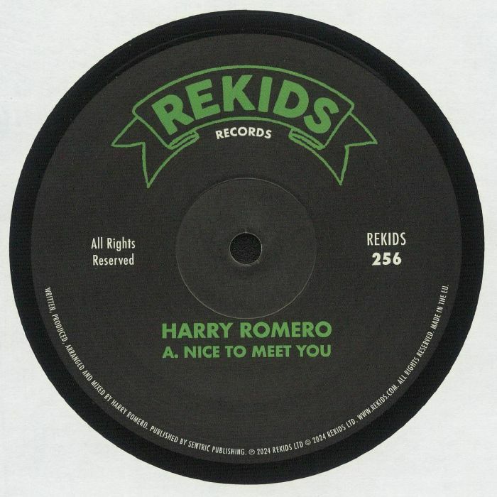 Harry ROMERO - Nice To Meet You (B-STOCK) Vinyl at Juno Records.