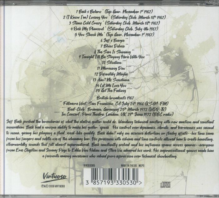 Jeff BECK - Guitar Virtuoso: Live Broadcast Collection CD at Juno Records.