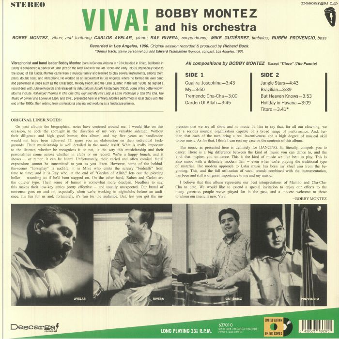 BOBBY MONTEZ & HIS ORCHESTRA - Viva! (reissue) Vinyl at Juno Records.