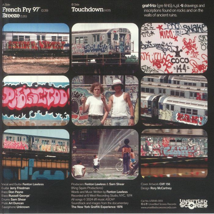 Fenton LAWLESS - The New York Graffiti Experience 1976 (Soundtrack ...
