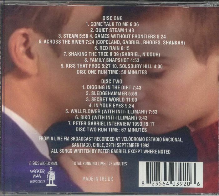 Peter GABRIEL - Secret Santiago: Chile Broadcast 1993 CD at Juno Records.