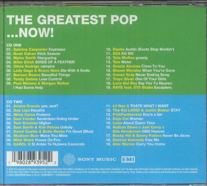 VARIOUS - Now That's What I Call Pop! CD at Juno Records.