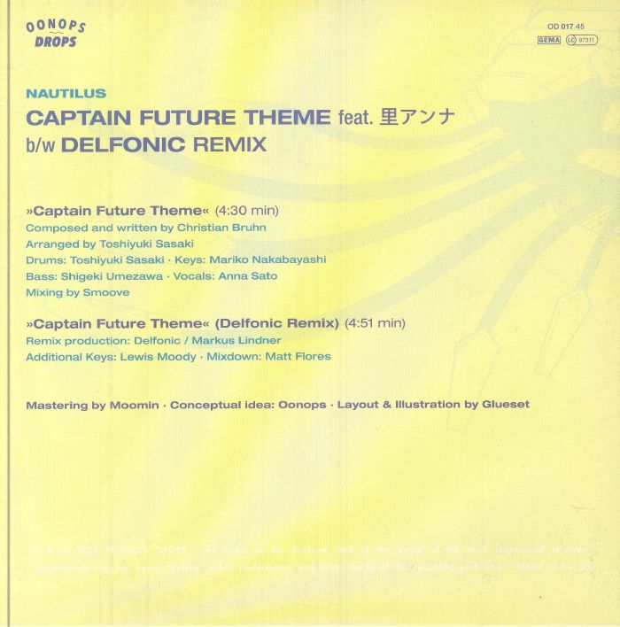 NAUTILUS feat ANNA SATO - Captain Future Theme Vinyl at Juno Records.