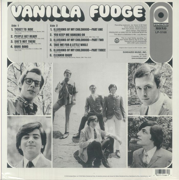VANILLA FUDGE - Vanilla Fudge (reissue) Vinyl at Juno Records.