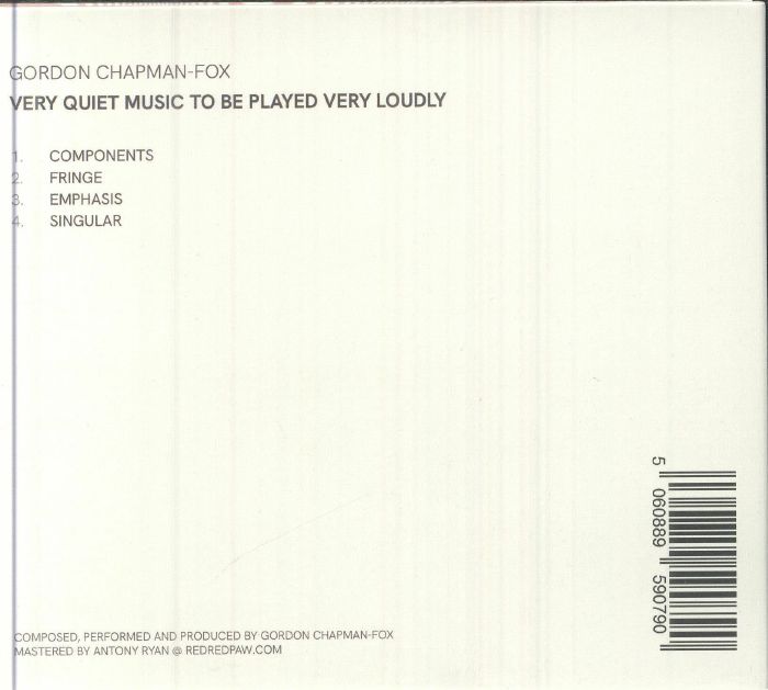 Gordon CHAPMAN FOX - Very Quiet Music To Be Played Very Loudly CD at ...