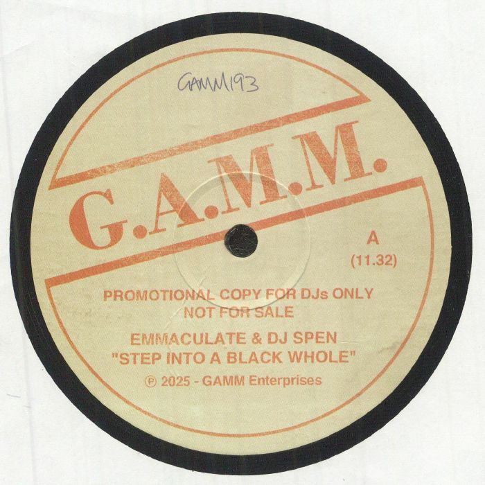 EMMACULATE/DJ SPEN - Step Into A Black Whole Vinyl at Juno Records.