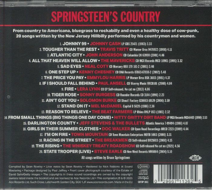 VARIOUS - Springsteen's Country CD at Juno Records.