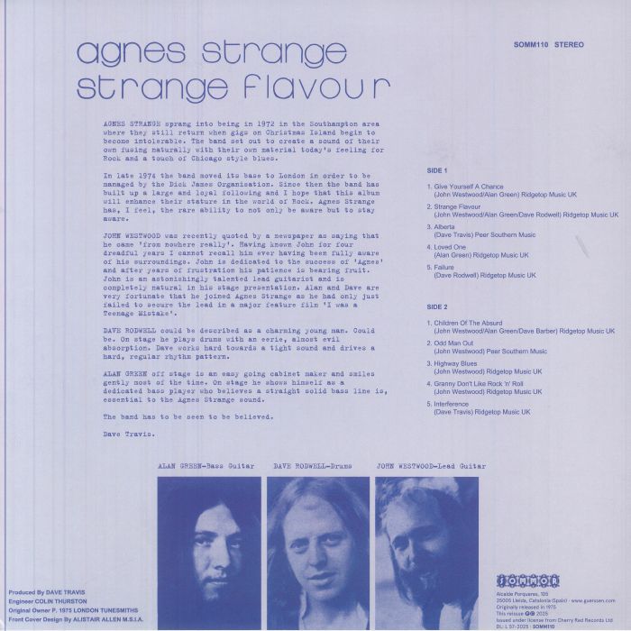 Agnes STRANGE - Strange Flavour (reissue) Vinyl at Juno Records.