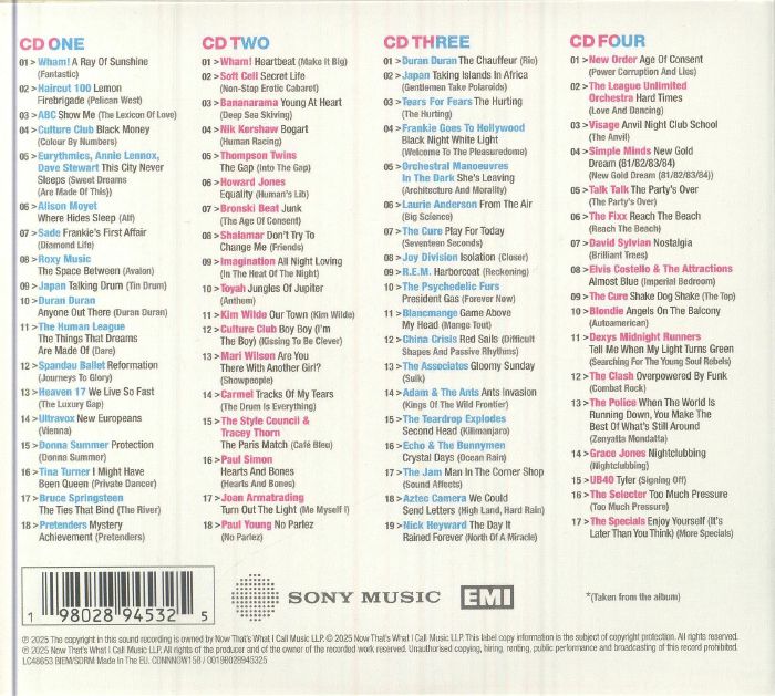 VARIOUS - NOW That's What I Call An Era: The Albums 1980-1984 CD at Juno Records.